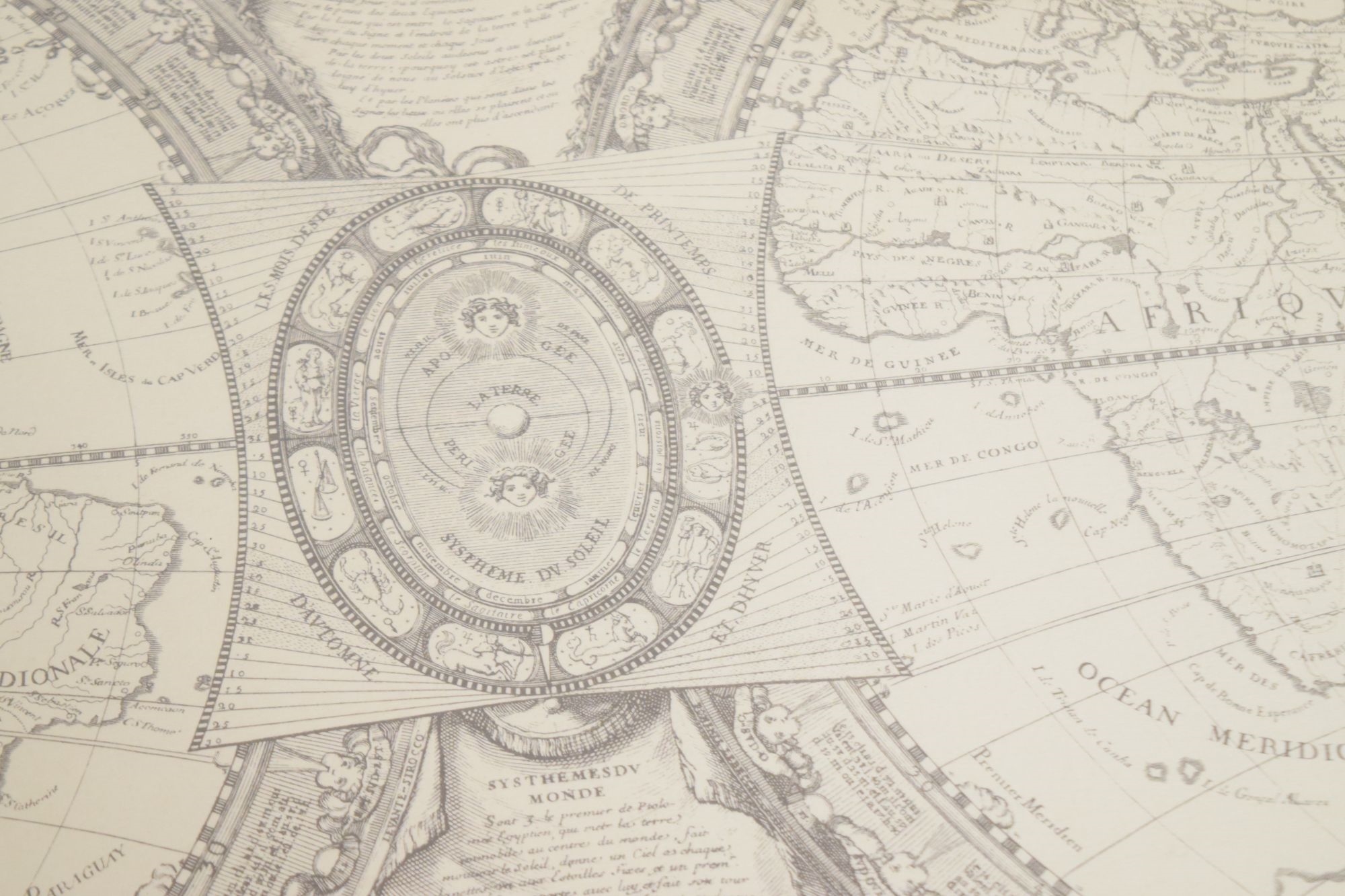 Claude-Auguste Berey | Modern reproduction map of Earth | MutualArt