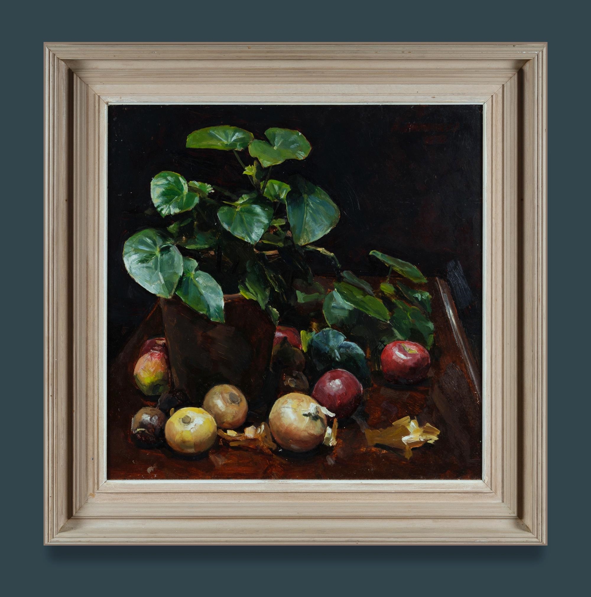 Robert Hannaford | Still Life with Apples and Onions (1970) | MutualArt