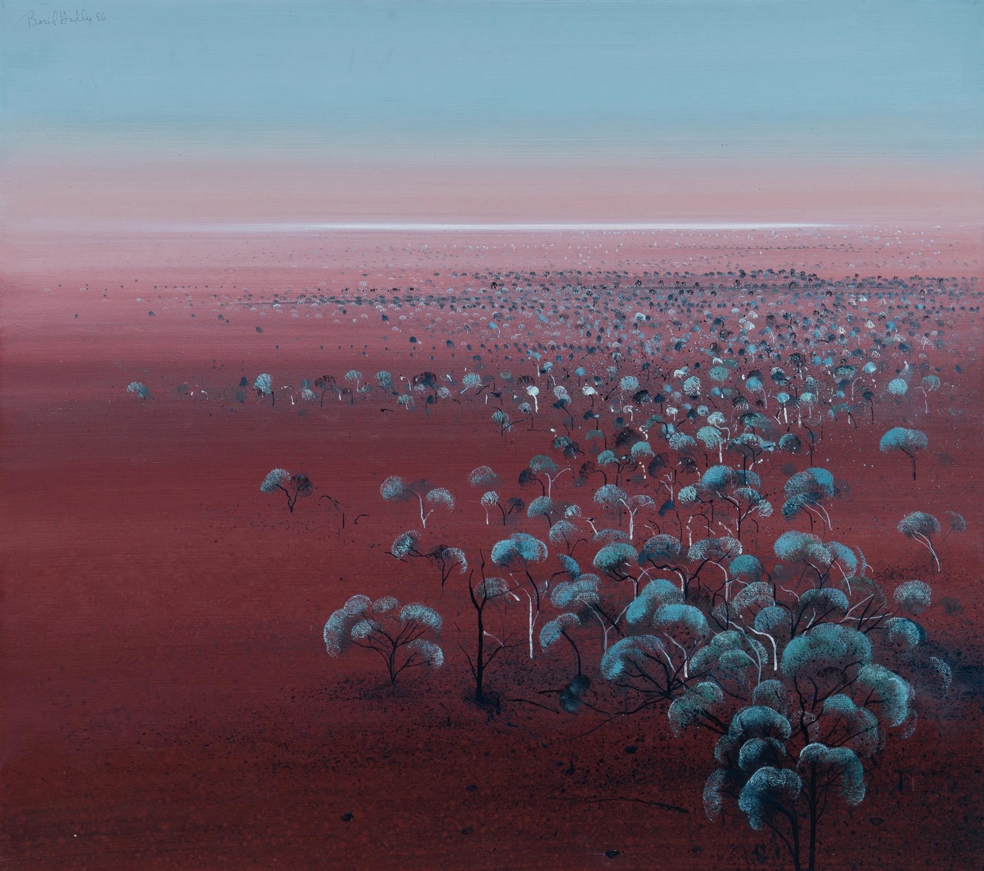 Basil Hadley | Looking North to Amadeus (1986) | MutualArt