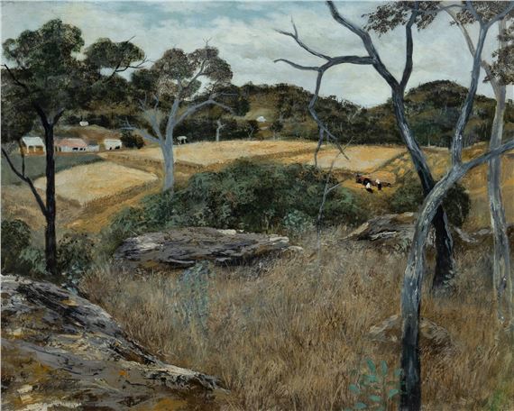 Ray Crooke | Wheat Farm [Victoria] (Circa 1959) | MutualArt
