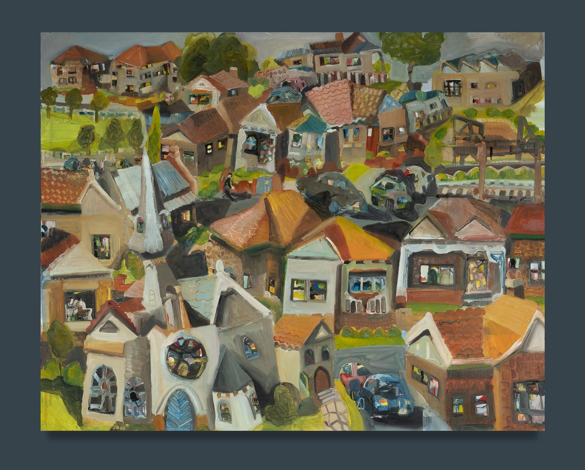 John Bokor | Suburban Street Scene (2002) | MutualArt