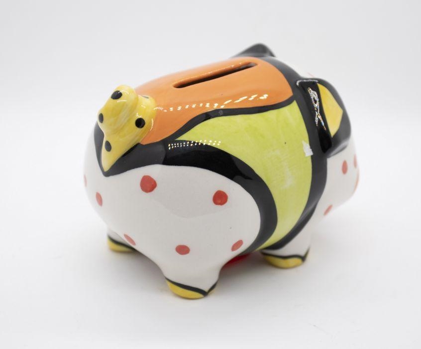 Lorna Bailey | Lorna Bailey Burslem pottery colourful pig money box ...