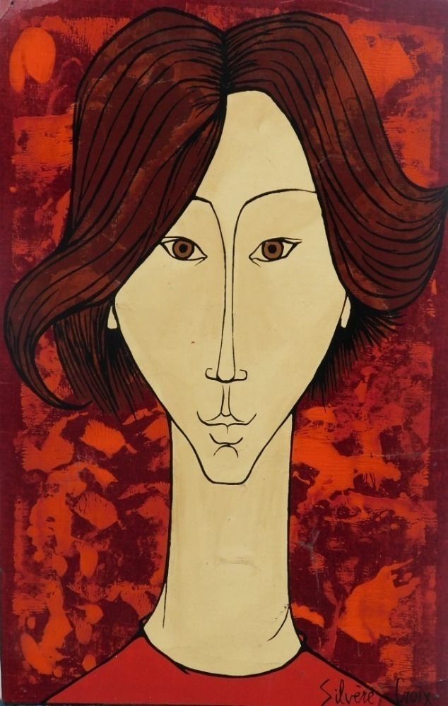 Silvere Croix | Head and shoulders portrait of a young woman | MutualArt