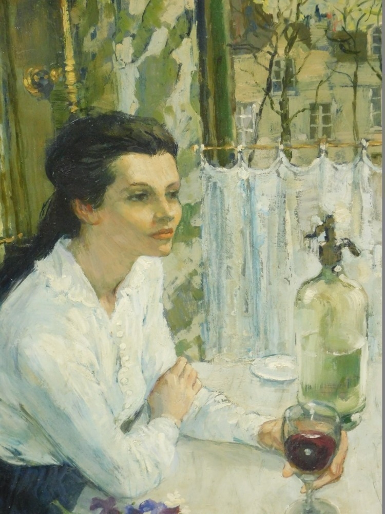 Charles Bannerman | Seated in a restaurant | MutualArt