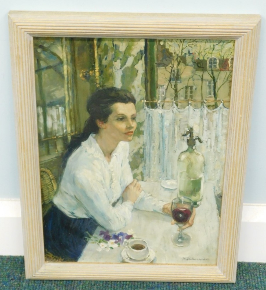 Charles Bannerman | Seated in a restaurant | MutualArt