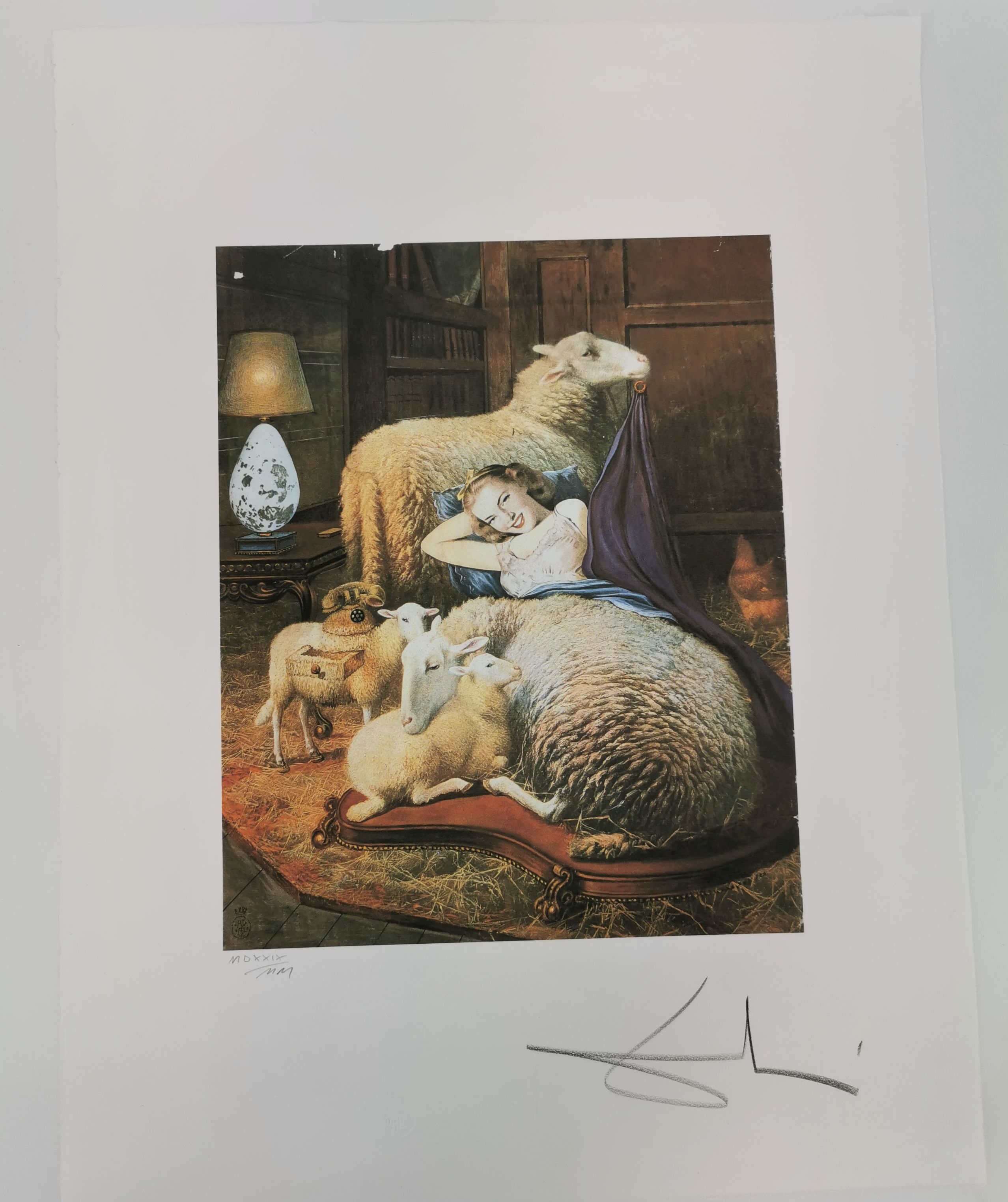Salvador Dalí | Reclining Girl in Sheep (1942) | MutualArt