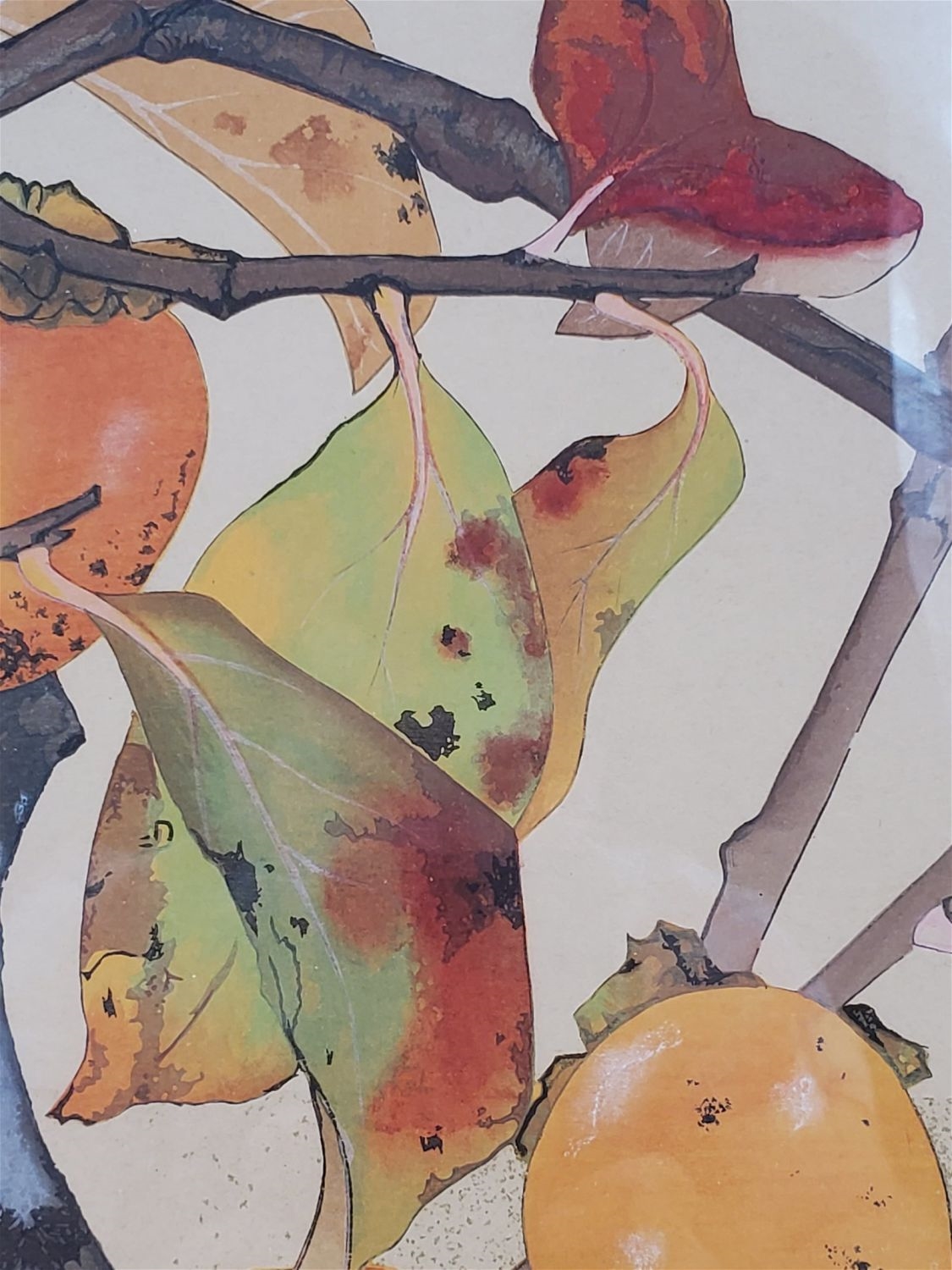 Rakusan Tsuchiya | Persimmon and Shrike | MutualArt
