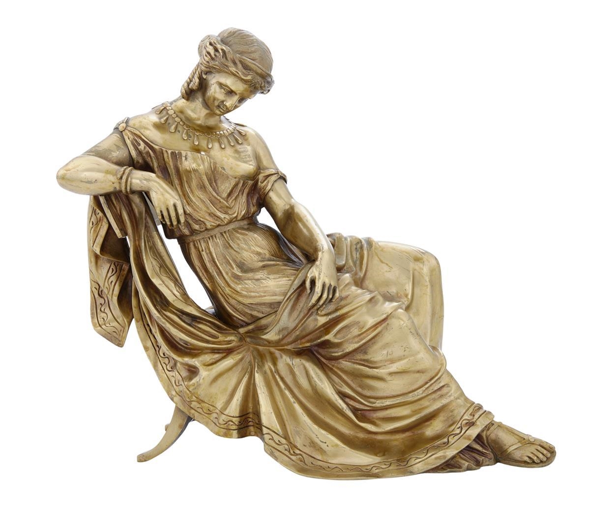 French School, 19th Century | French Bronze of a Seated Classical ...