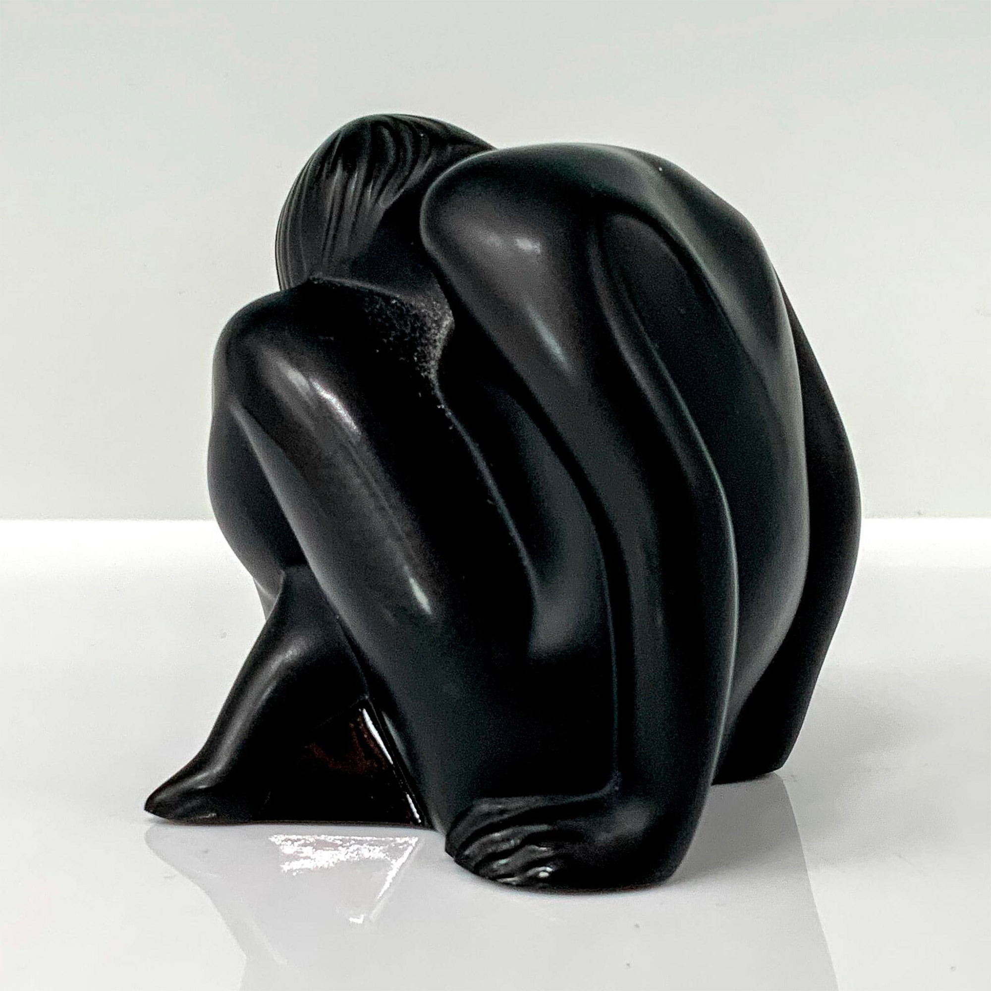 Marie-Claude Lalique | Lalique Black Crystal Nu Reve Figure | MutualArt