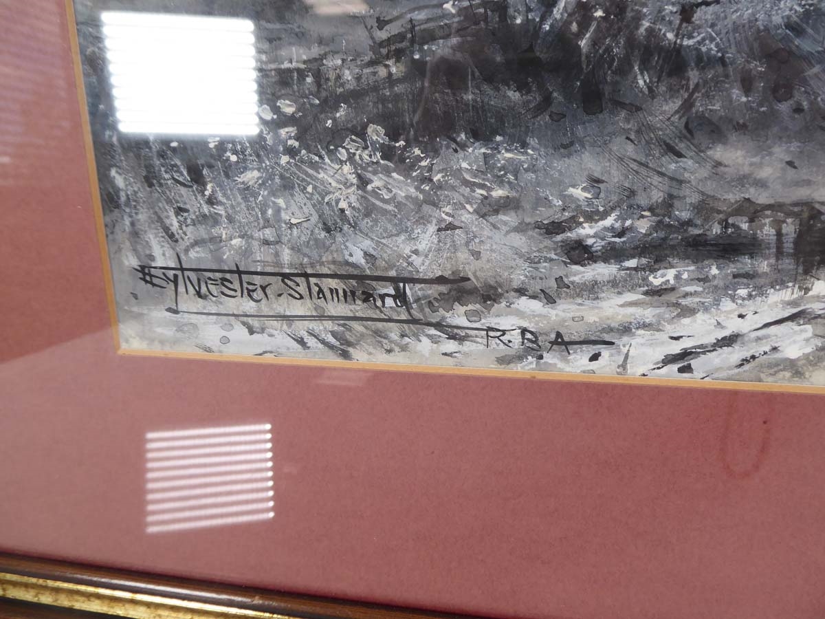 Henry John Sylvester Stannard | A study of a horse and cart down a ...