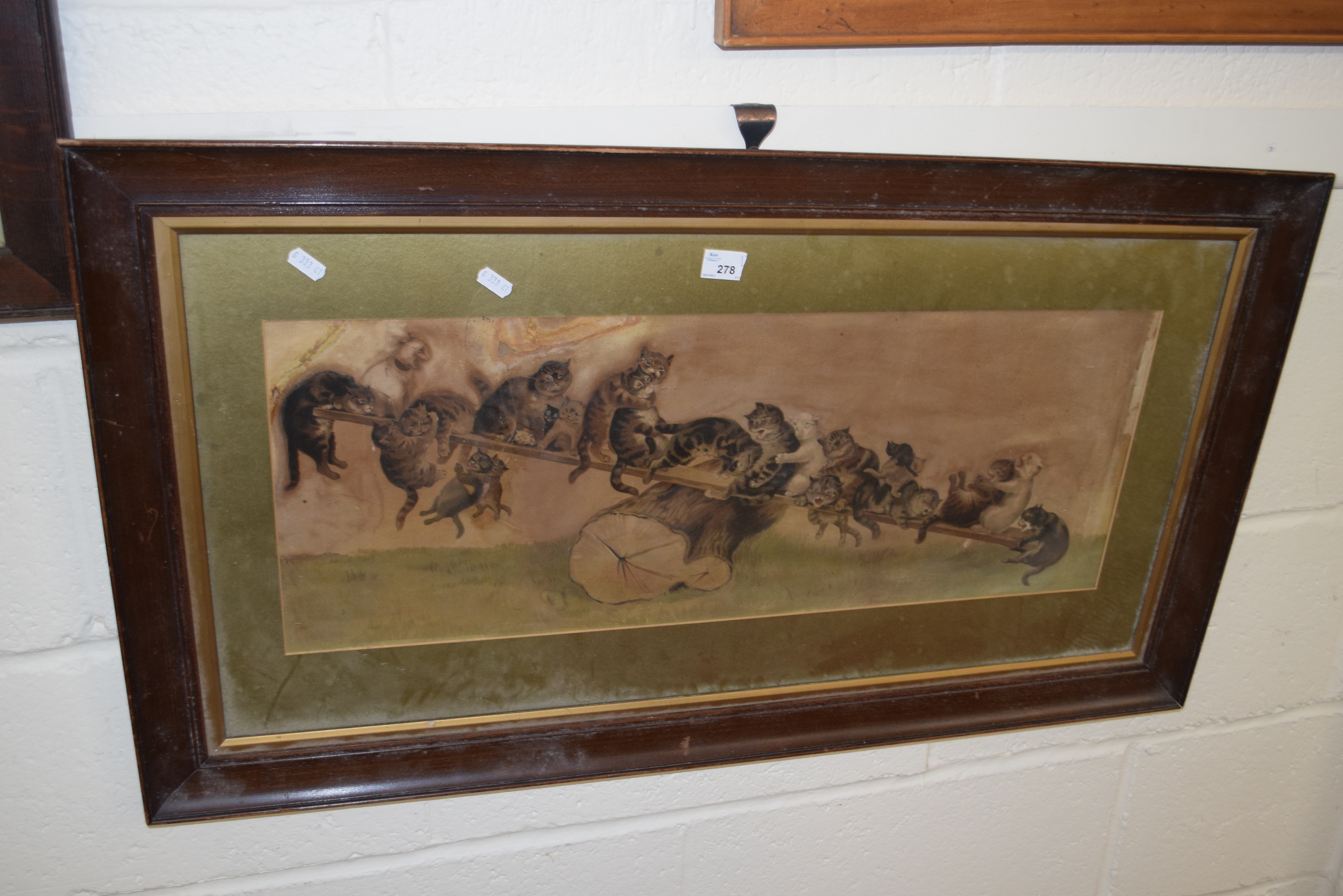 Louis Wayne | study of cats on a seesaw | MutualArt
