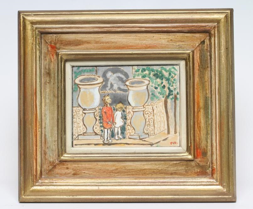 Charles Higgins | Children in a Garden | MutualArt