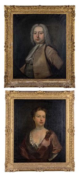 British School, 18th Century | half length portraits of Jane Kemp (Mrs ...