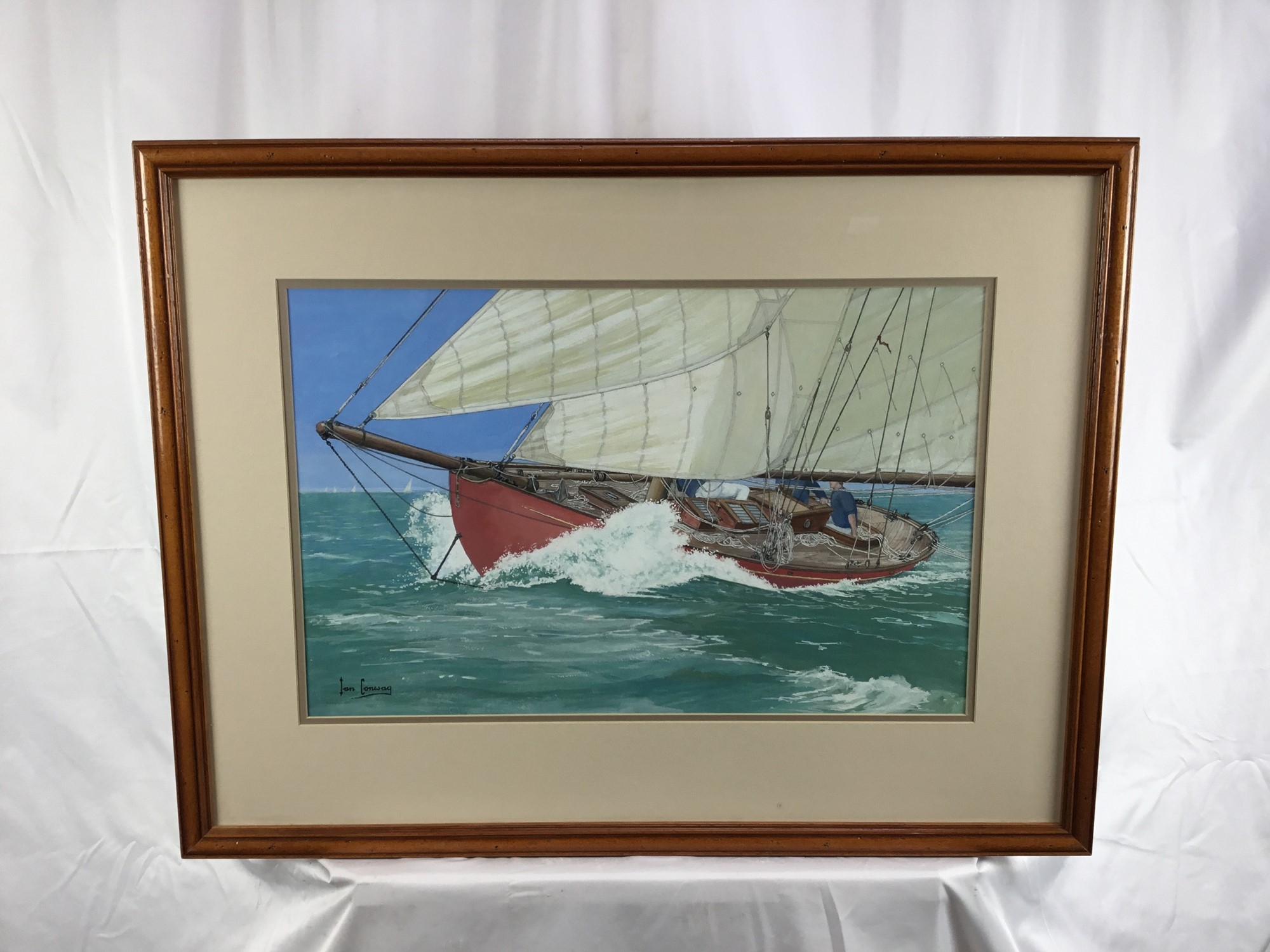 Ian Conway | Racing Yacht under way | MutualArt