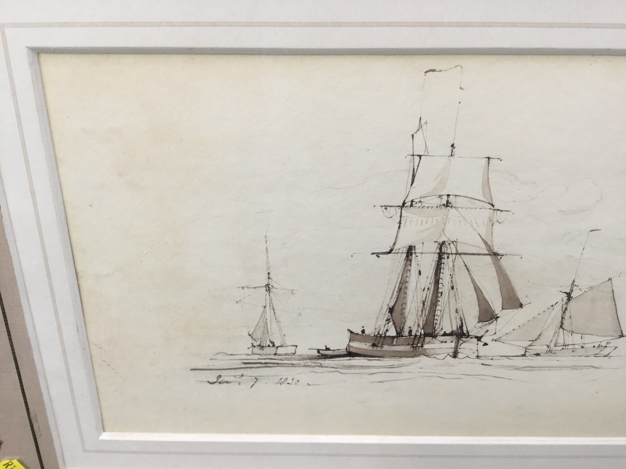 Calvert Richard Jones | watercolour study of ships at sea (1930 ...