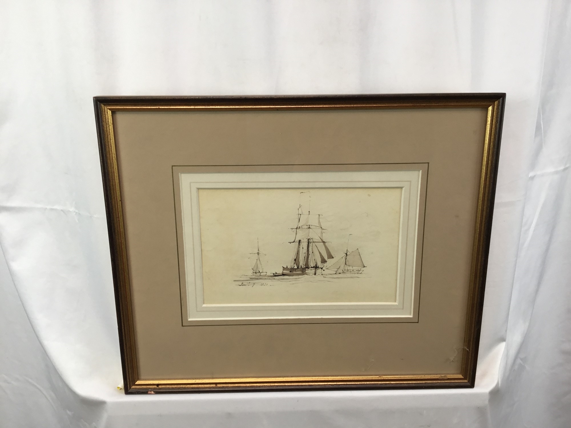 Calvert Richard Jones | watercolour study of ships at sea (1930 ...