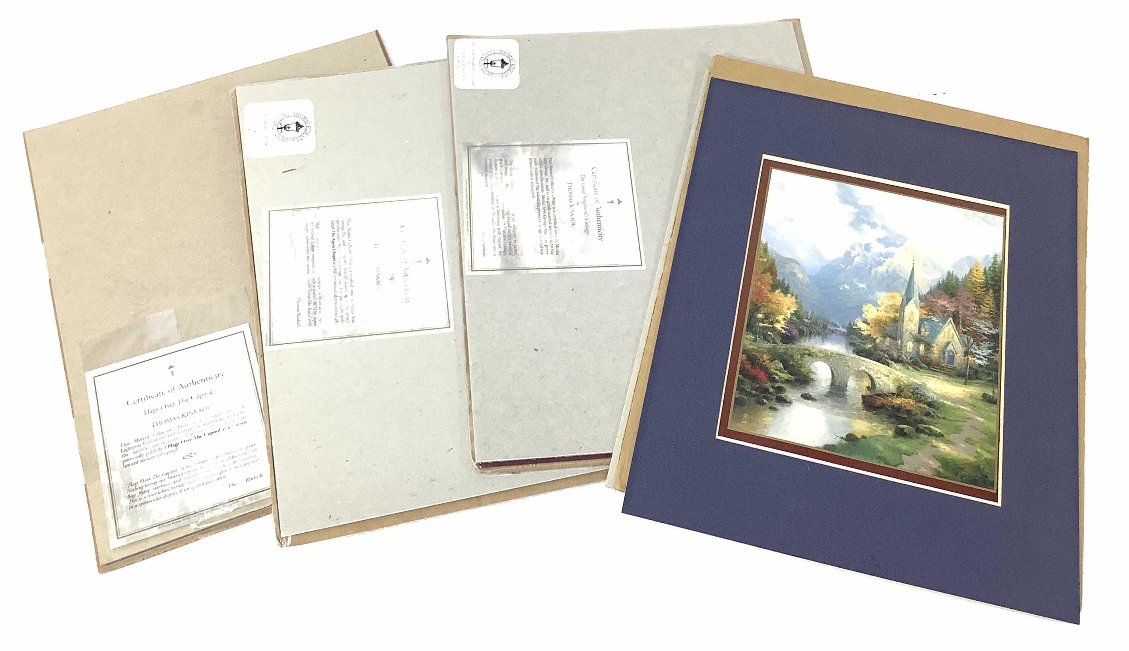 Thomas Kinkade | Thomas Kinkade Prints With Mats, Coa’s | MutualArt