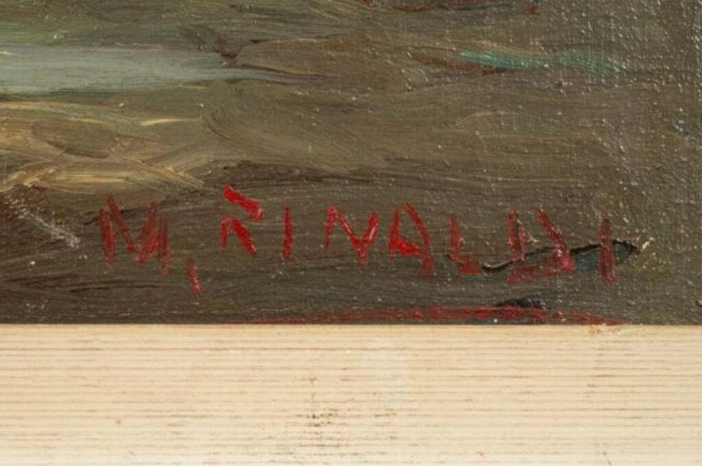 M. Rinaldi | A seascape at dusk | MutualArt