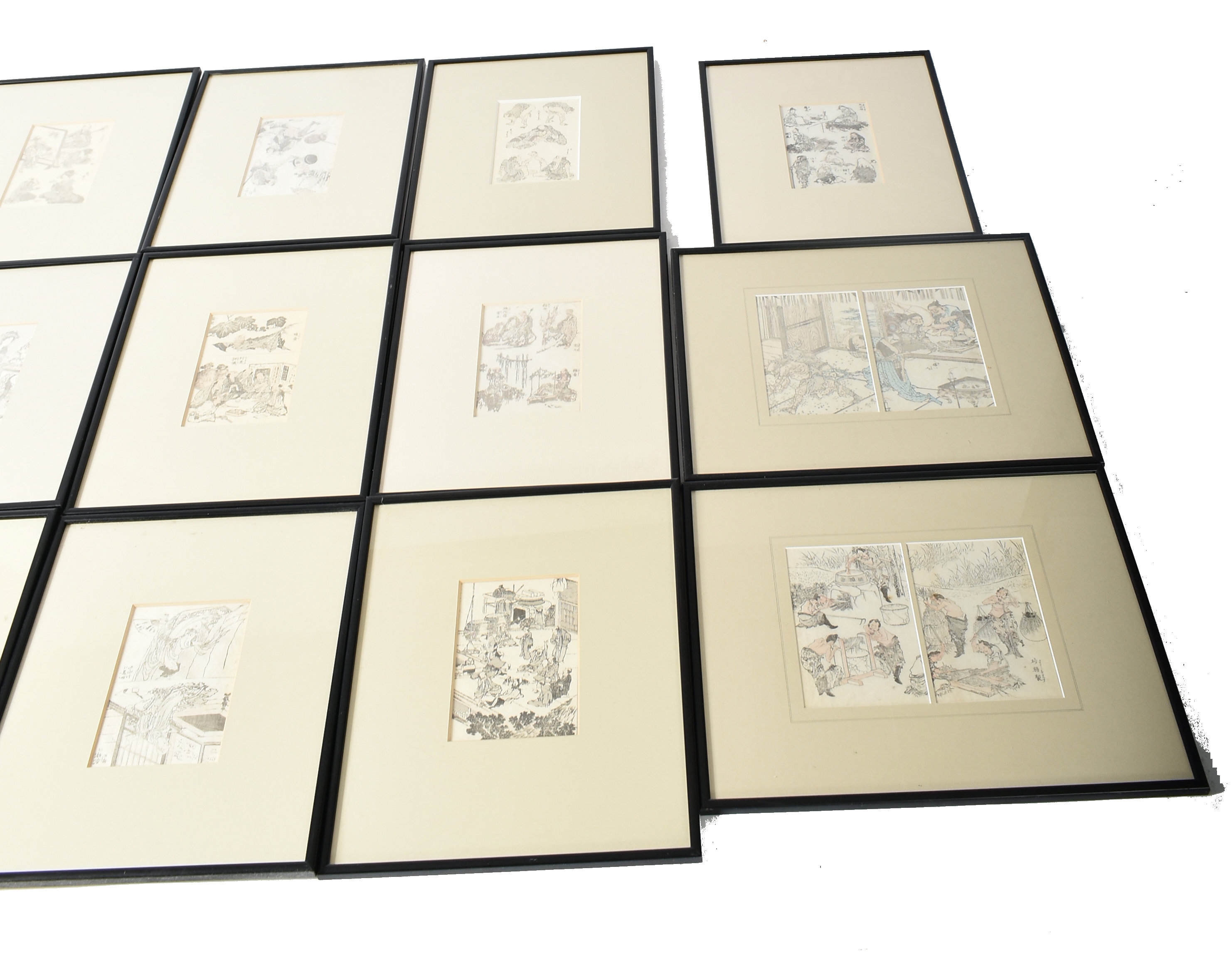 Katsushika Hokusai | A collection of twelve woodblock prints on paper ...