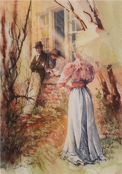 Brian Smith | Onlooking others at window | MutualArt