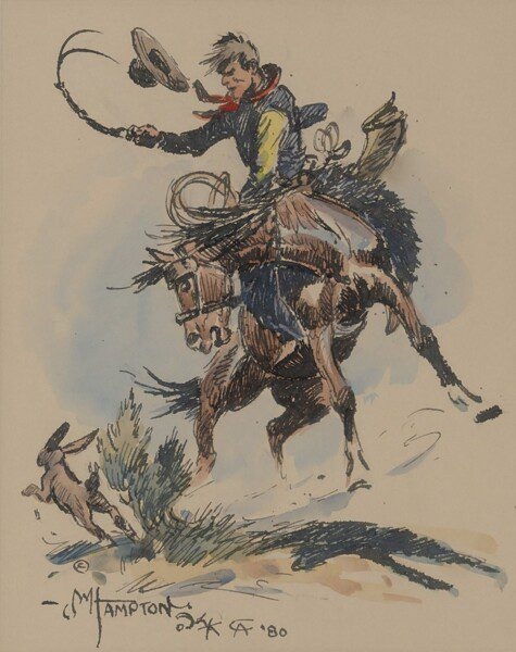 John Hampton | The Pull of A Latigo | MutualArt