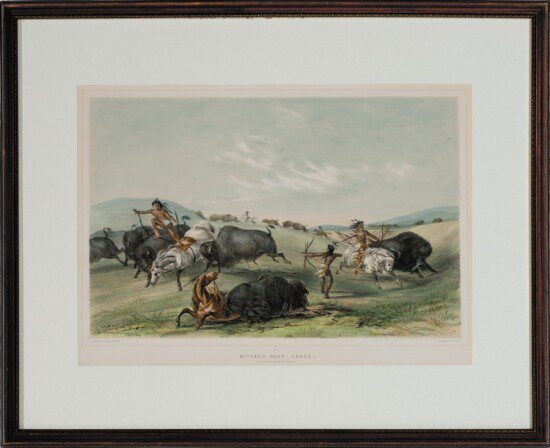 George Catlin | Buffalo Hunt Chase | MutualArt