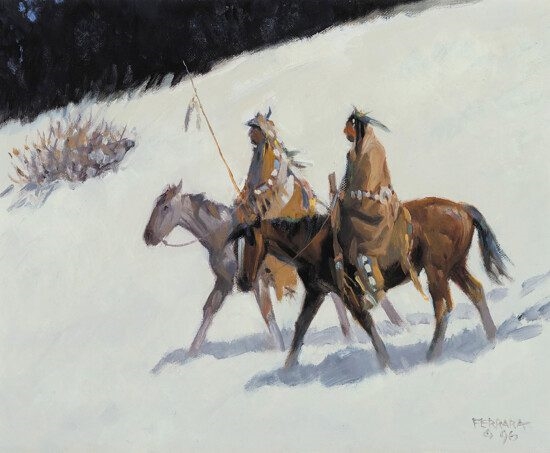 Joe Ferrara | Sioux camp (1991) | MutualArt