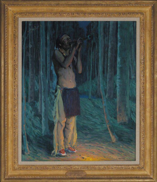Eanger Irving Couse | Song of the Blue Aspens | MutualArt
