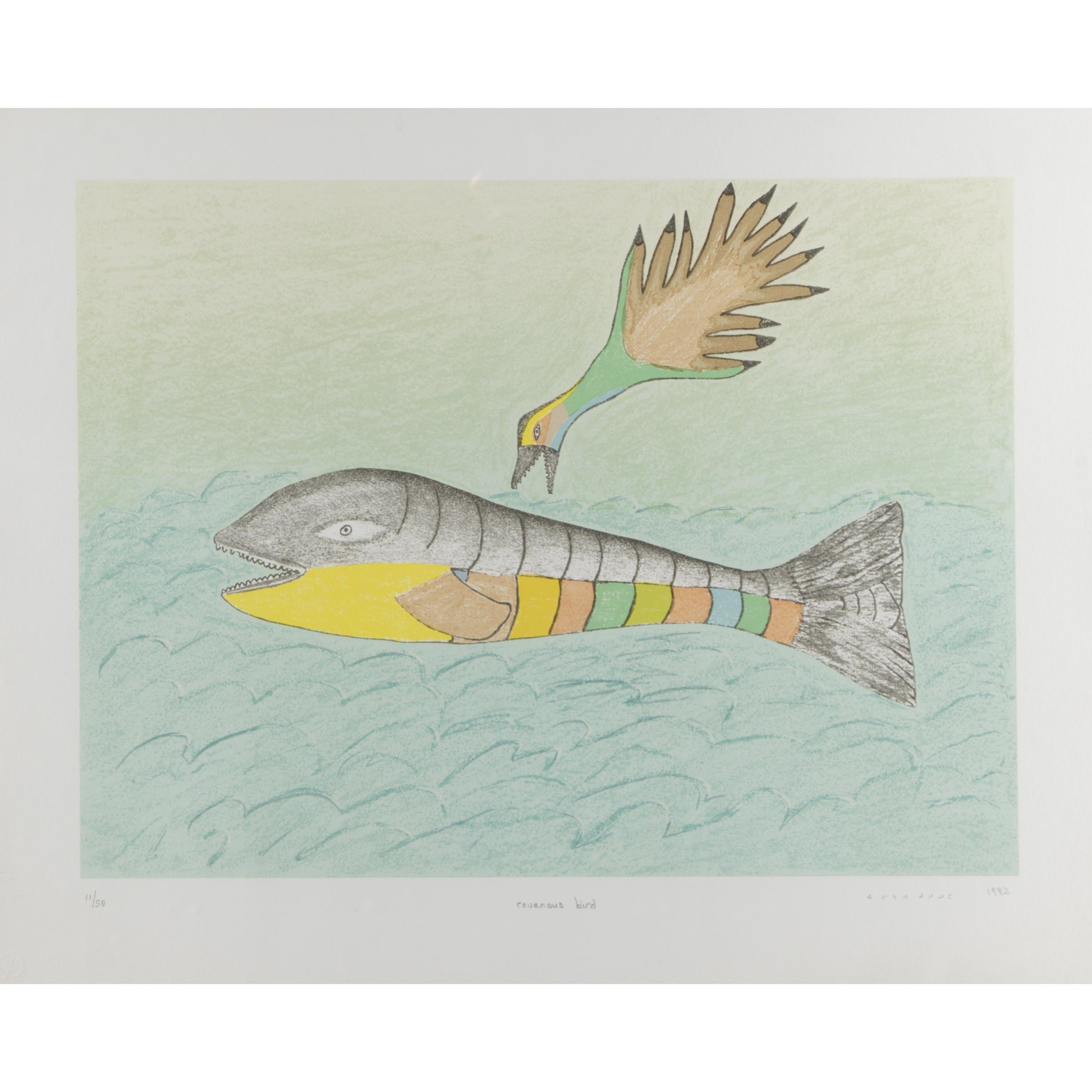 Elisapee Ishulutaq | RAVENOUS BIRD (1982) | MutualArt