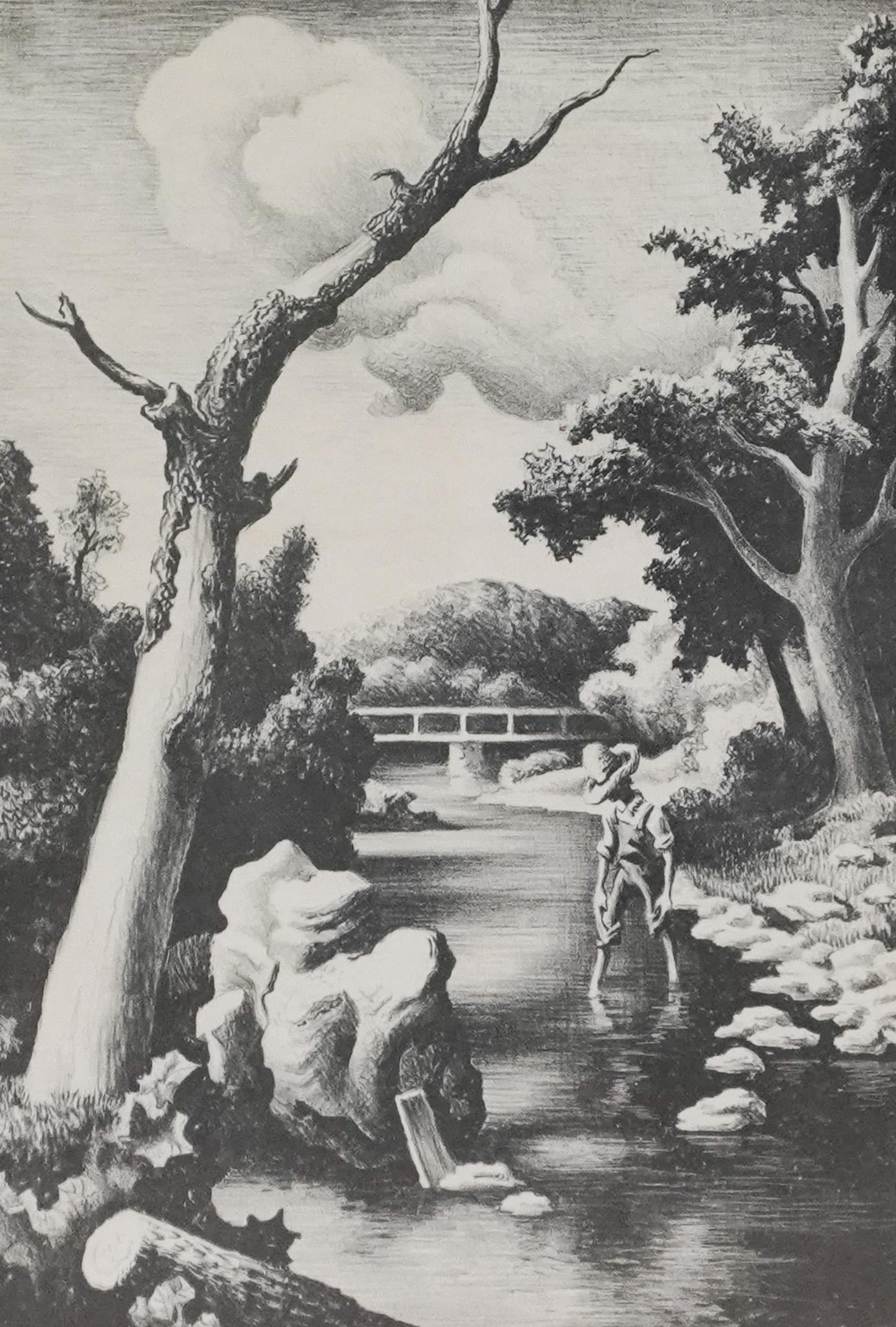 Thomas Hart Benton‏ | JON BOAT - BUFFALO RIVER | MutualArt