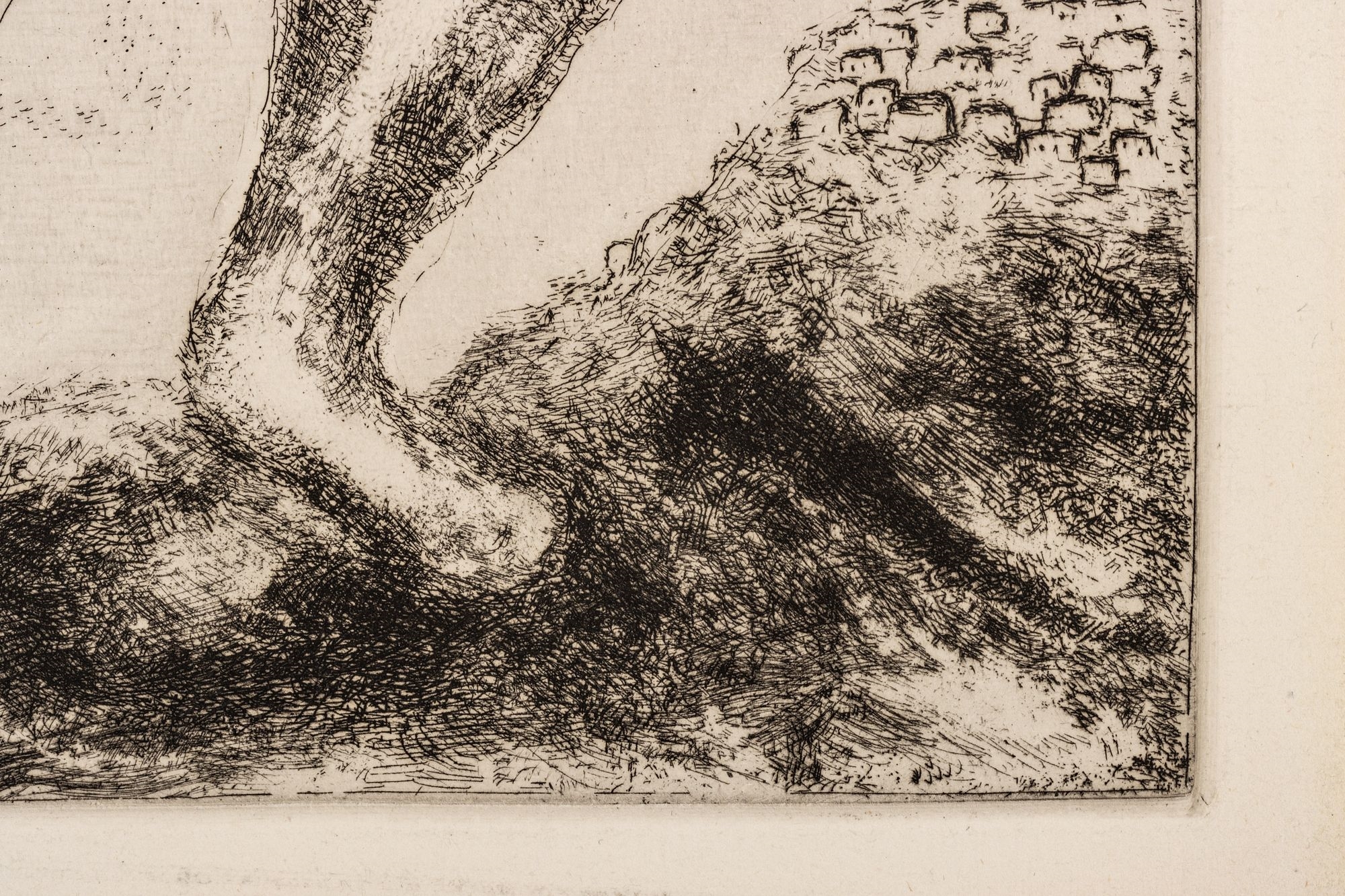 Marc Chagall | Samson Enleve Les Portes De Gaza (1931 - 1939) | MutualArt