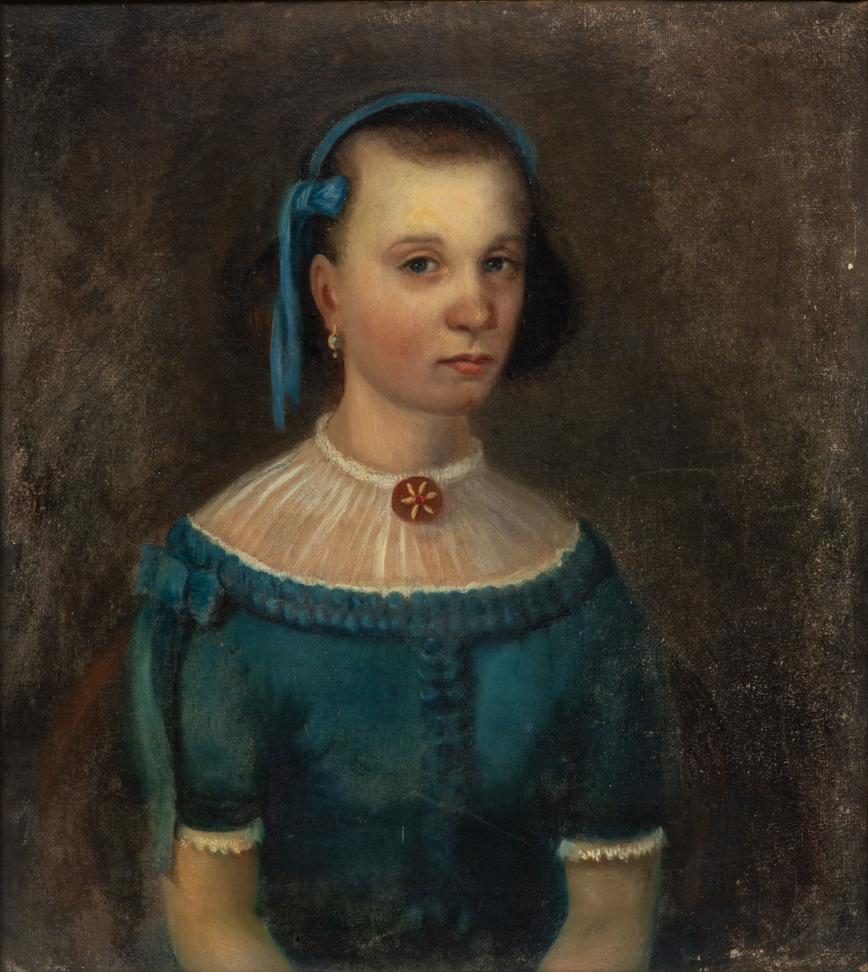 American School, 18th Century | Portrait Of Young Girl (Circa 1840 ...