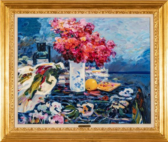 George Malva | Nature Morte Bouquet Rouge | MutualArt
