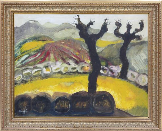 Juan García Ripollés | PAISAJE CON ÁRBOLES (1968) | MutualArt