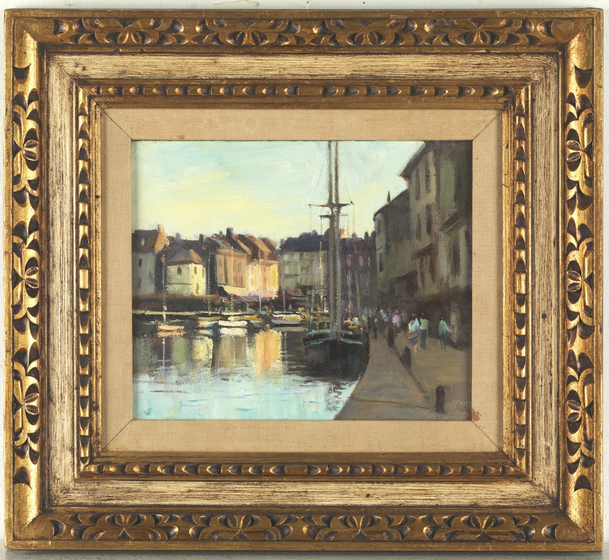 Edward Brian Seago | Honfluer Harbor Scene (1910) | MutualArt