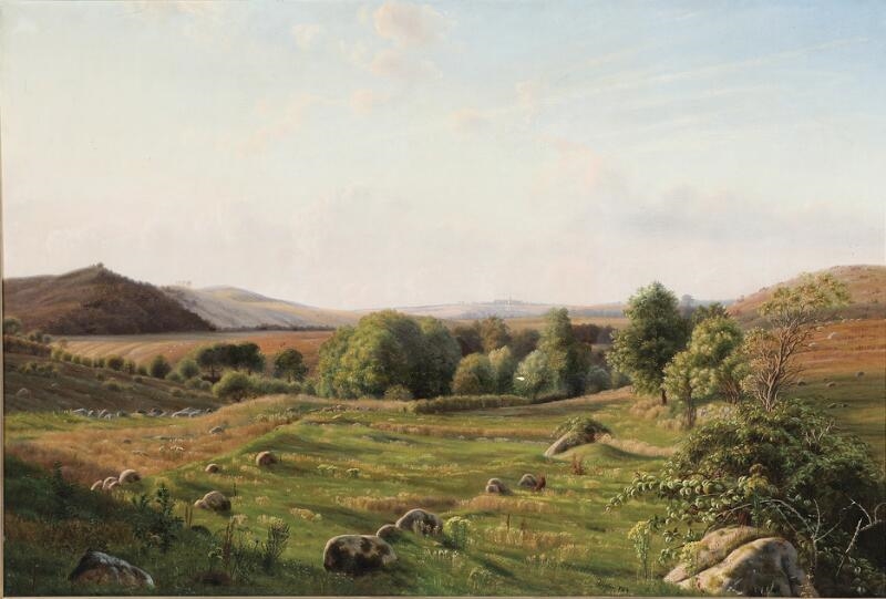 Vilhelm Kyhn | View of Høganæs and Kullen seen from the coast near ...