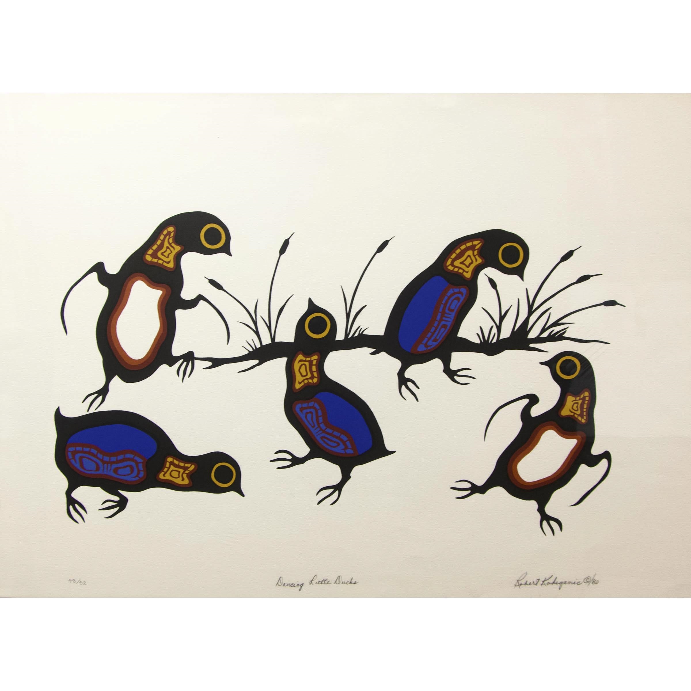 Robert Kakegamic | TWO LOONS AND SUN & DANCING LITTLE DUCKS (80 ...