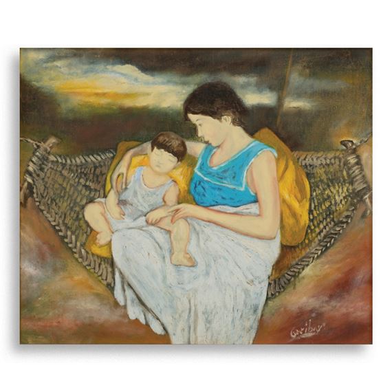 Manny Garibay | Mag-Ina Sa Duyan (Circa 1990s) | MutualArt