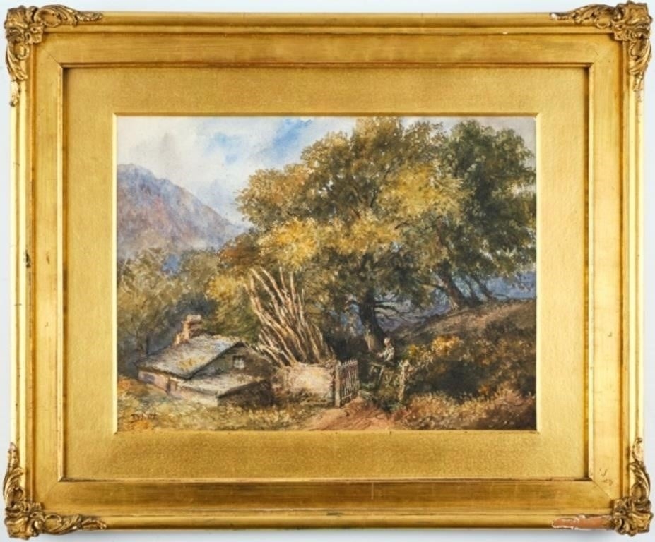 David Cox Sr. | A hut in the wood | MutualArt