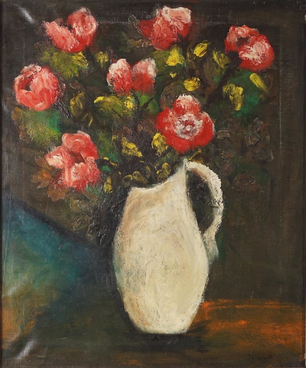 Irish School | Still life of flowers in a jug | MutualArt