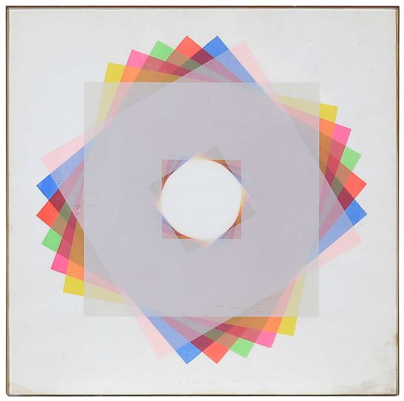 Ernest Dieringer | Overlapping squares | MutualArt