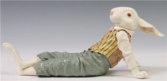 Ken Ward | Figure of a reclining rabbit (20th Century) | MutualArt