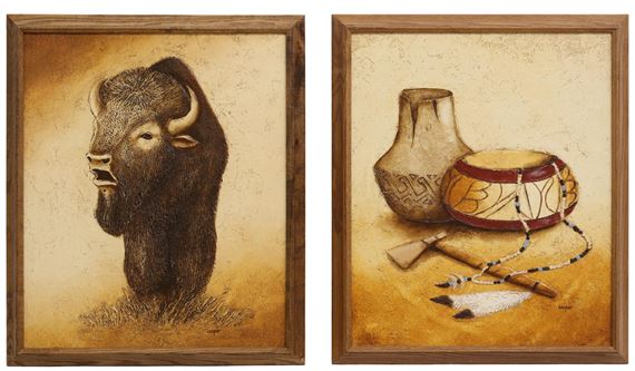 Lydia Cooper | Southwest Pottery; Bison | MutualArt