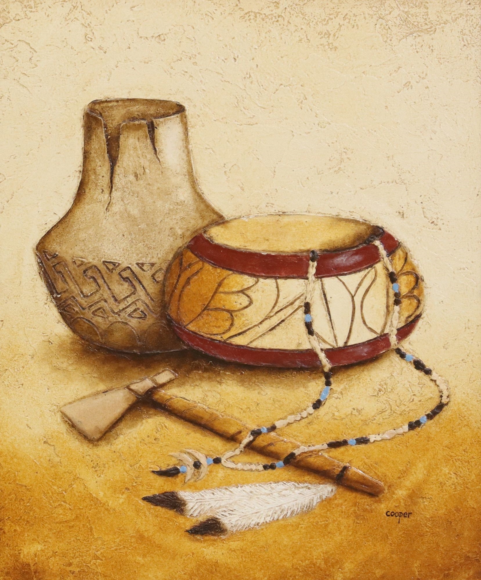 Lydia Cooper | Southwest Pottery; Bison | MutualArt