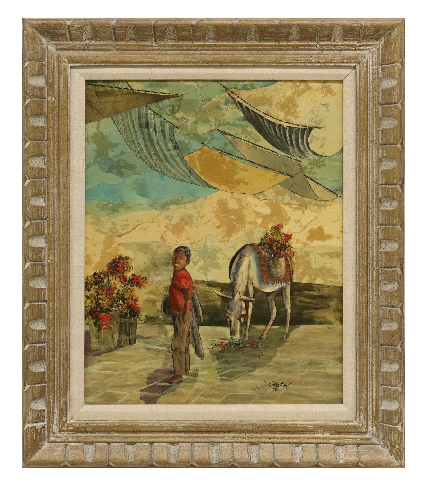 Jan Douglas Bish | Young Boy and Donkey (70) | MutualArt