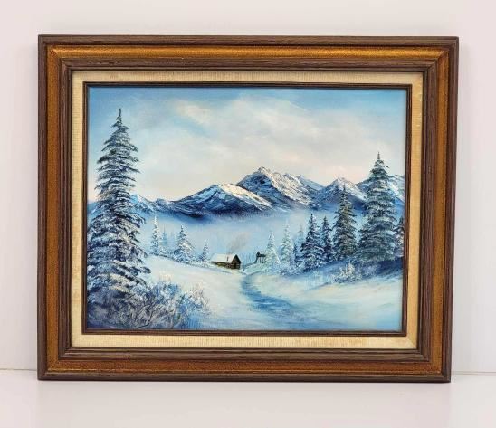 Jan Adams | Cabin in Winter | MutualArt