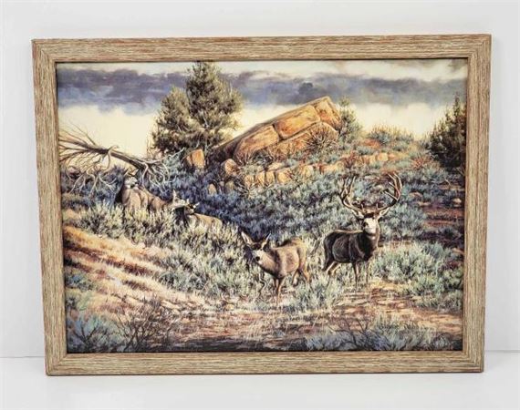 Blaine Dabb | Herd of Deer | MutualArt