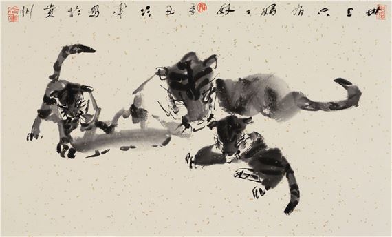 Leng Jun | Portrait of Xiao Jiang (2011) | MutualArt