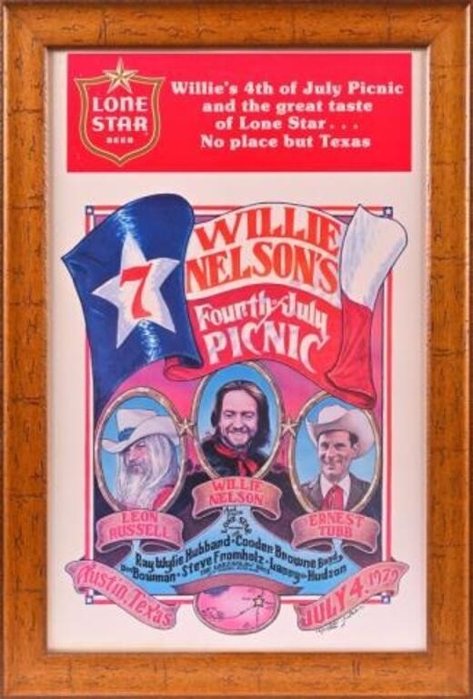 Guy Juke | 1979 Willie Nelson 4th of July Picnic Poster (1979) | MutualArt