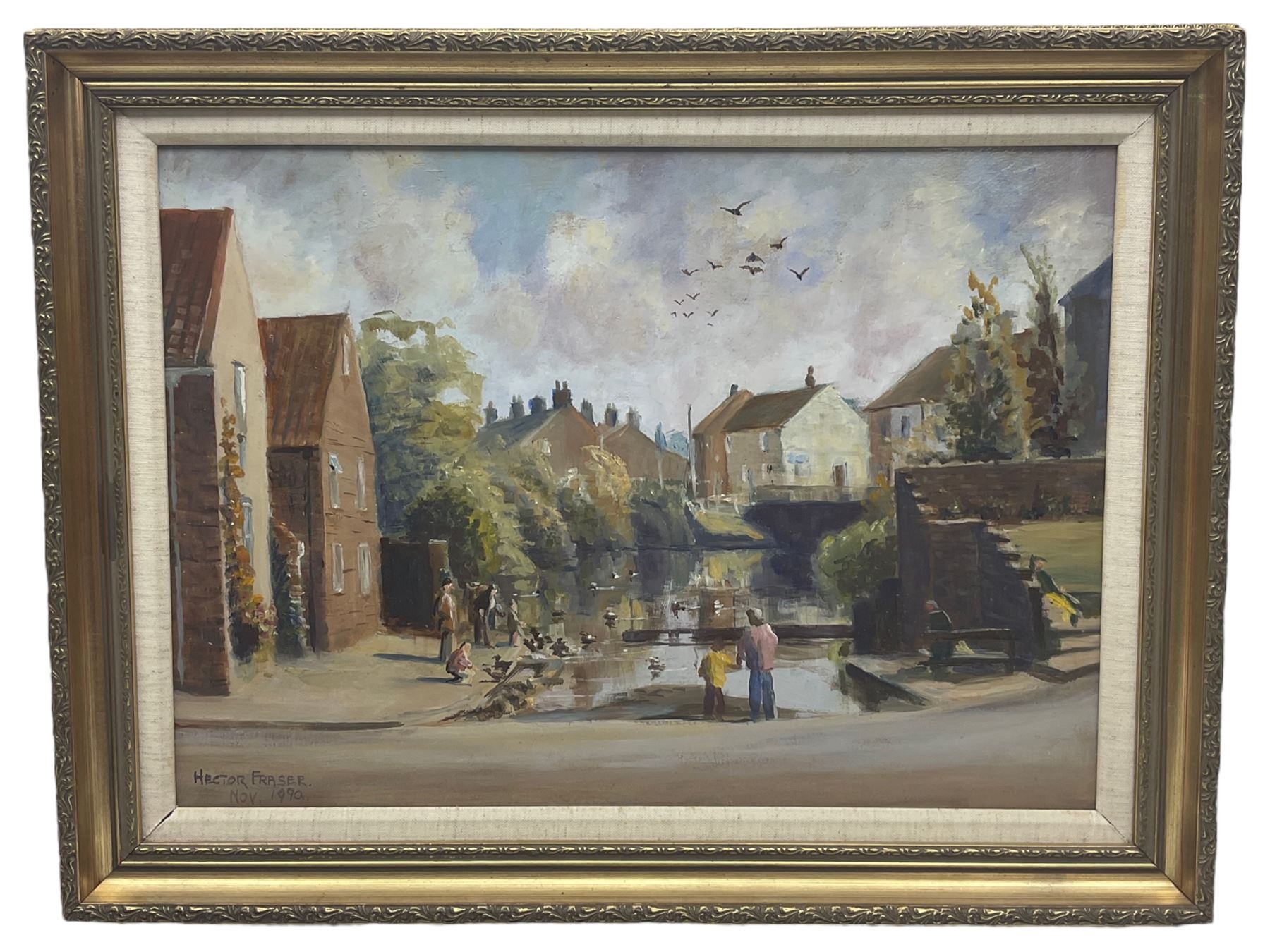 Hector Frazer | Feeding the Ducks (1990) | MutualArt